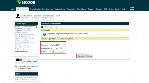 Como Exportar o Arquivo OFX no Banco - Central de Ajuda Belle Software
